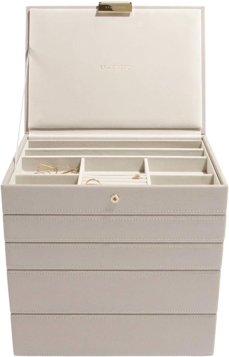 Stackers Taupe Classic Medium Jewellery Box, Set of 5 – BigaMart