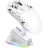 Amazon.com: ATTACK SHARK X11 - Mouse inalámbrico ligero para juegos con base de carga RGB, Tri ...
