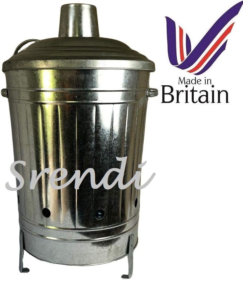Srendi® Small Medium Large 15L 60L 90L Litre Metal Galvanised Garden ...