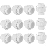 Amazon.com: 12PCS PVC Union 3/4 PVC Union Coupling Pipe Fitting Adapter ...