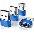 Amazon.com: Elebase USB to USB C Adapter 4 Pack,Type C Female to USB A Male Charger Connector ...
