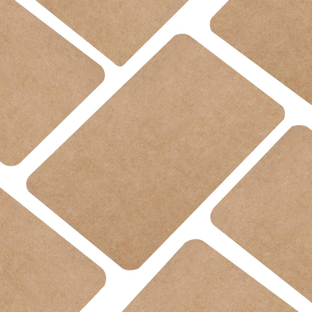 Kraft Paper Cards,100 Pieces Blank Cards Message Card Craft Cardboard ...