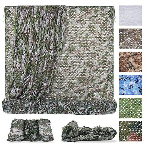Sposuit Camouflage Net Camo Mesh Netting - 5 x 6.5ft Outdoor Camo Shade ...