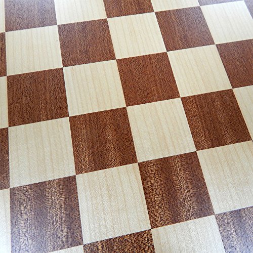 Requa Chess Board with Inlaid Wood and Ranks and Files, Large 15 x 15 ...