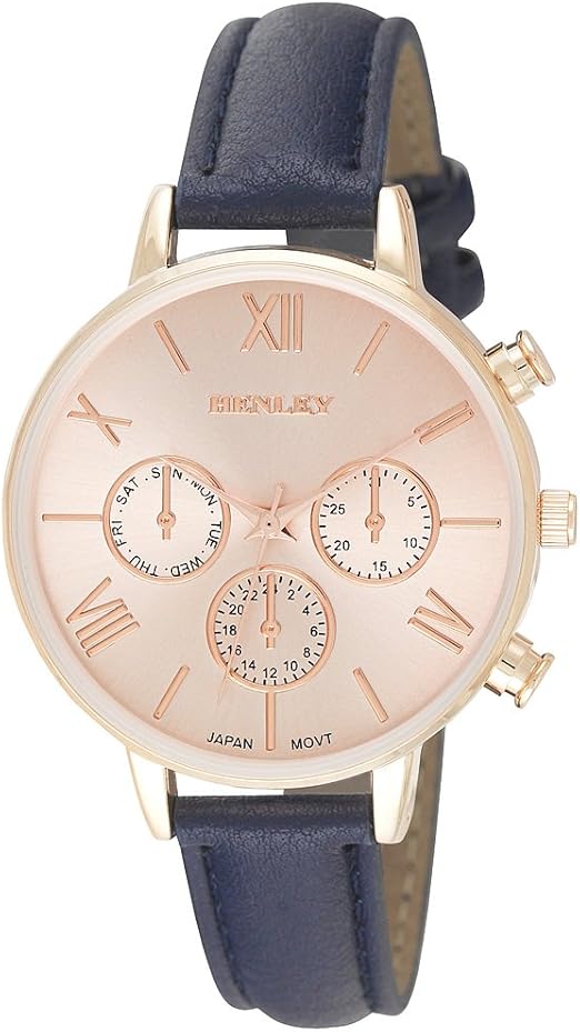 Henley Ladies Fashion Strap Watch Blue: Amazon.co.uk: Watches