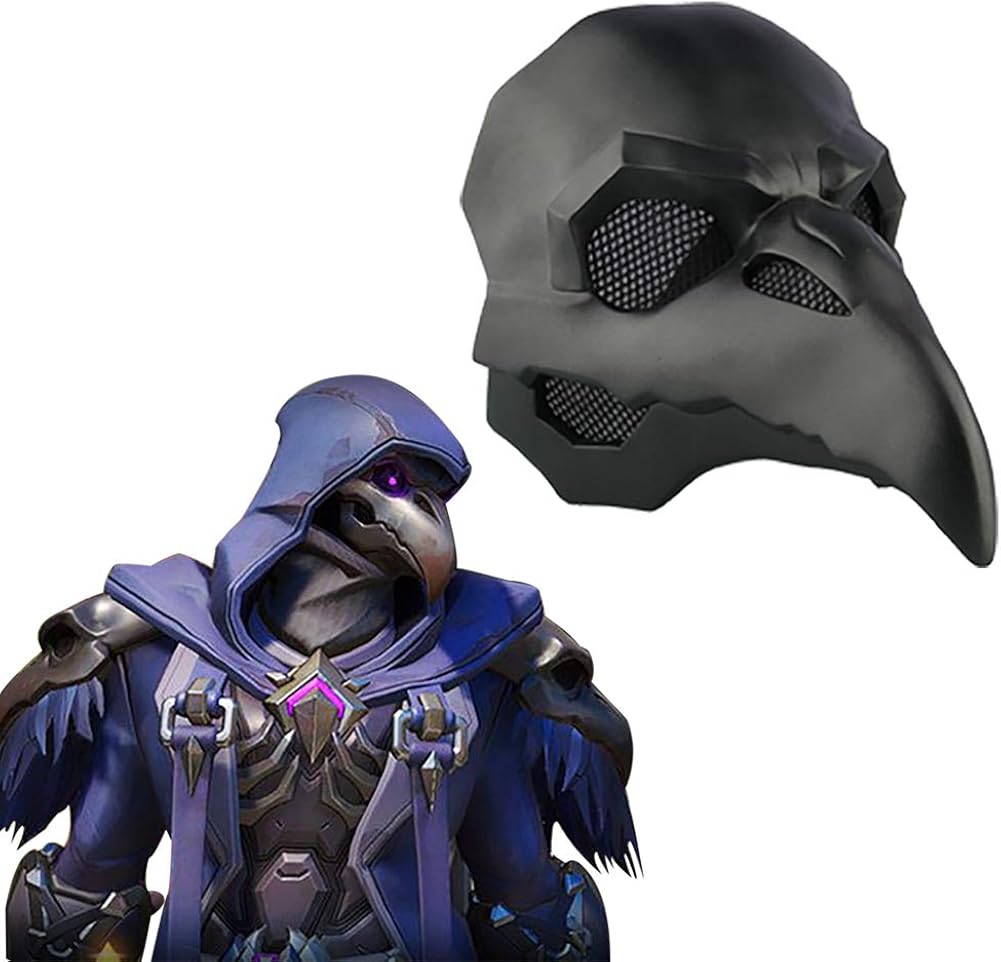 Amazon.com: OW Reaper Skin Nevermore Mask Plague Doctor Ravens Helmet ...