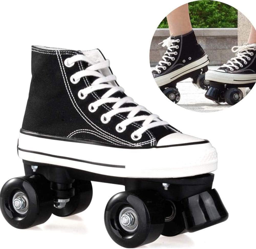 Queen-home Patines de Cuatro Ruedas Patinaje de Doble Fila para Hombre ...