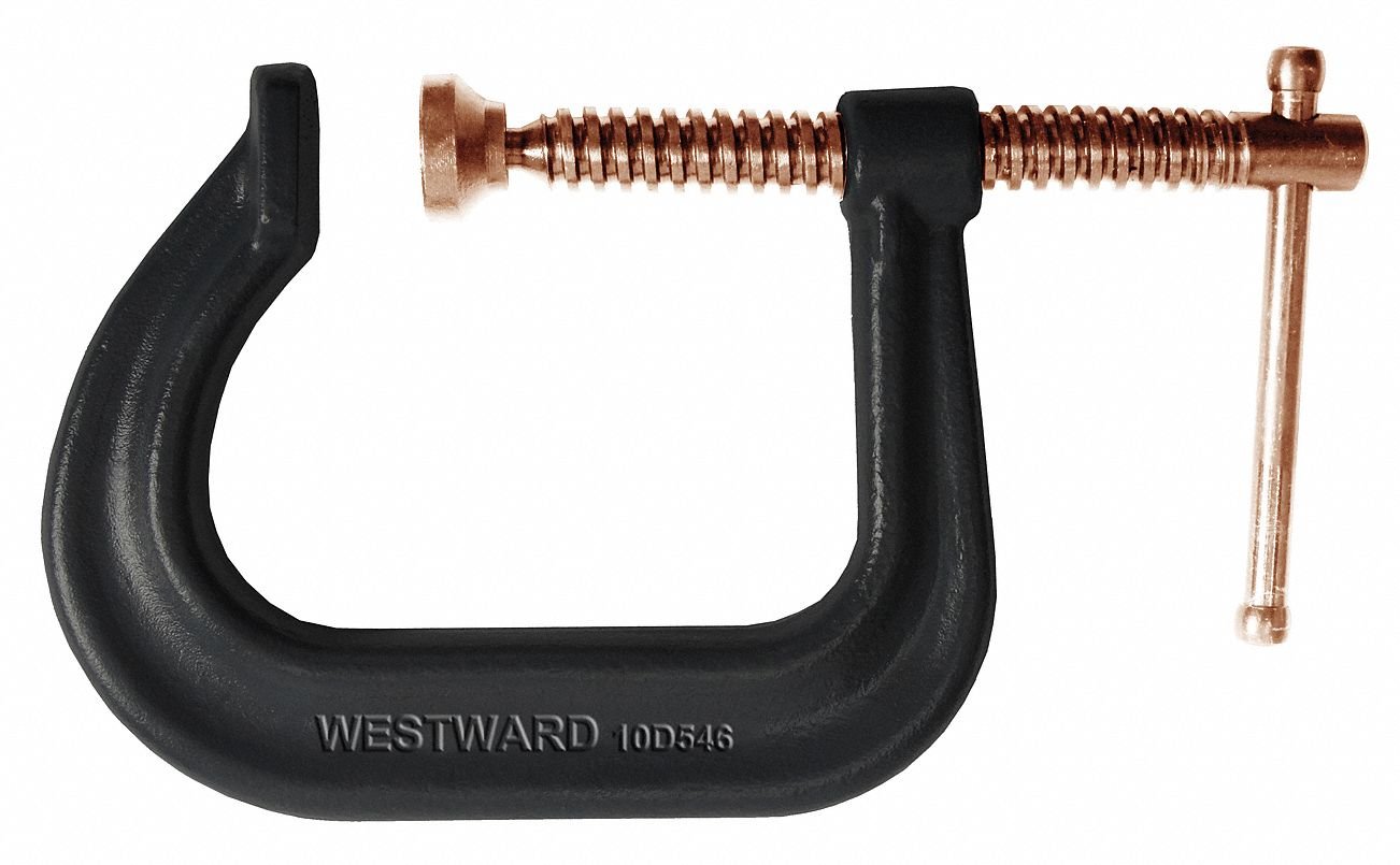 C-Clamp, 2-1/2 in, 2-7/16 in Deep, Black: Amazon.com: Industrial ...