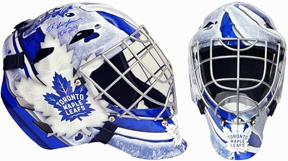 Amazon.com: Ed Belfour Signed Toronto Maple Leafs Replica Hockey Goalie ...