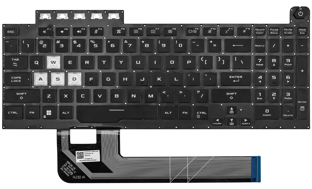 Replacement Keyboard for Asus TUF Gaming A15 F15 FX506 FX506U FX506II ...