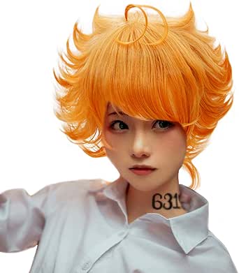 Amazon.com: 2019 Anime The Promised Neverland Emma Cosplay Wigs Short ...