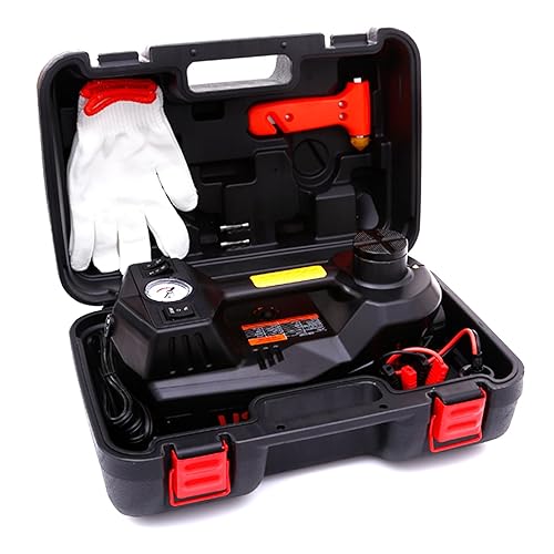 FEANISIFEI Electric Car Jack 5 Ton 12V Electric Jack with Built-in ...