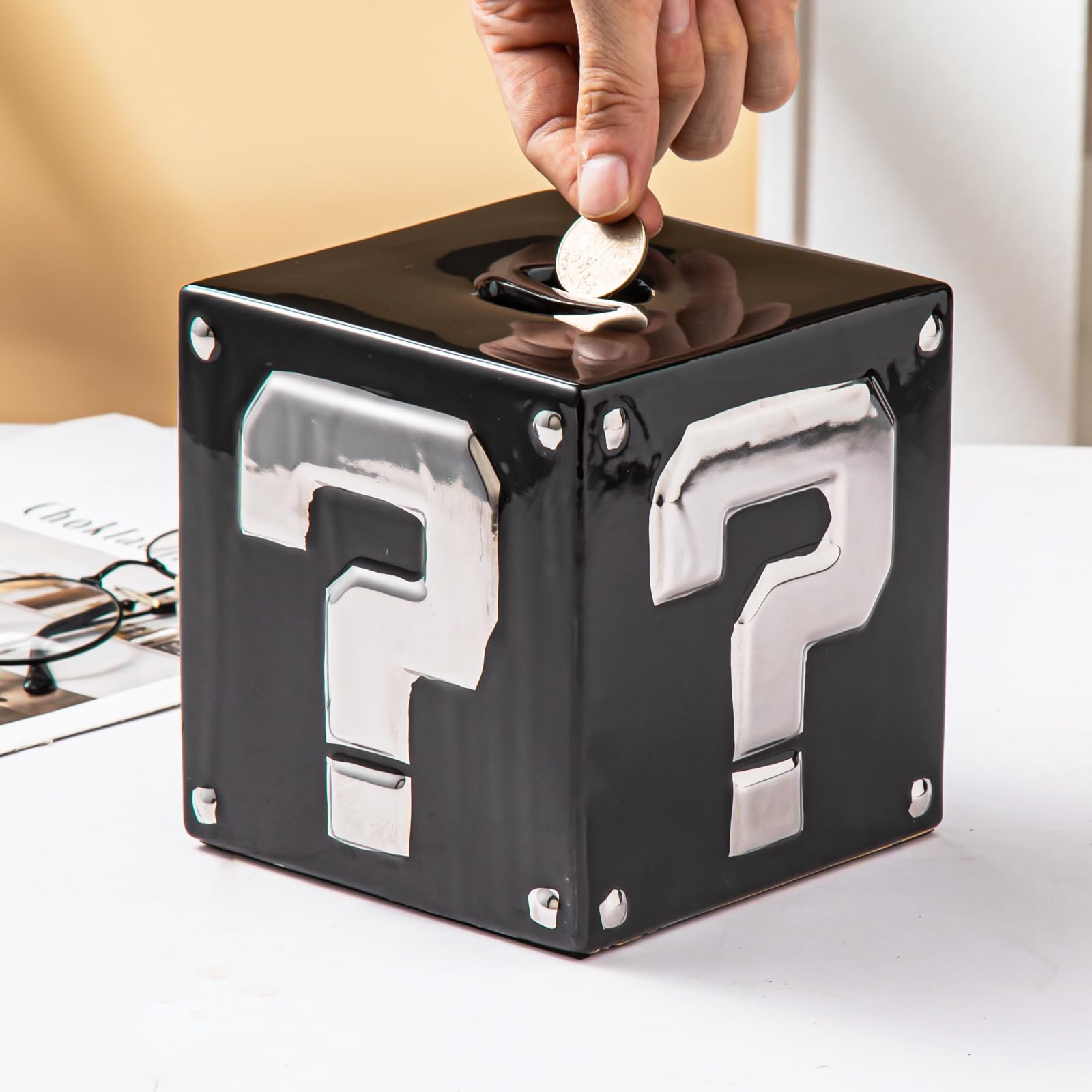 Mua Yundu Ceramics Piggy Bank for Adults Must Break to Open, Cool Coin ...