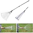Amazon.com : Leaf Rake for Yard Lawns Collapsible Rake Camping ...