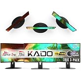 Amazon.com: Kado Triple Monitor Setup - 3-Pack 27" 1920x1080 Computer ...