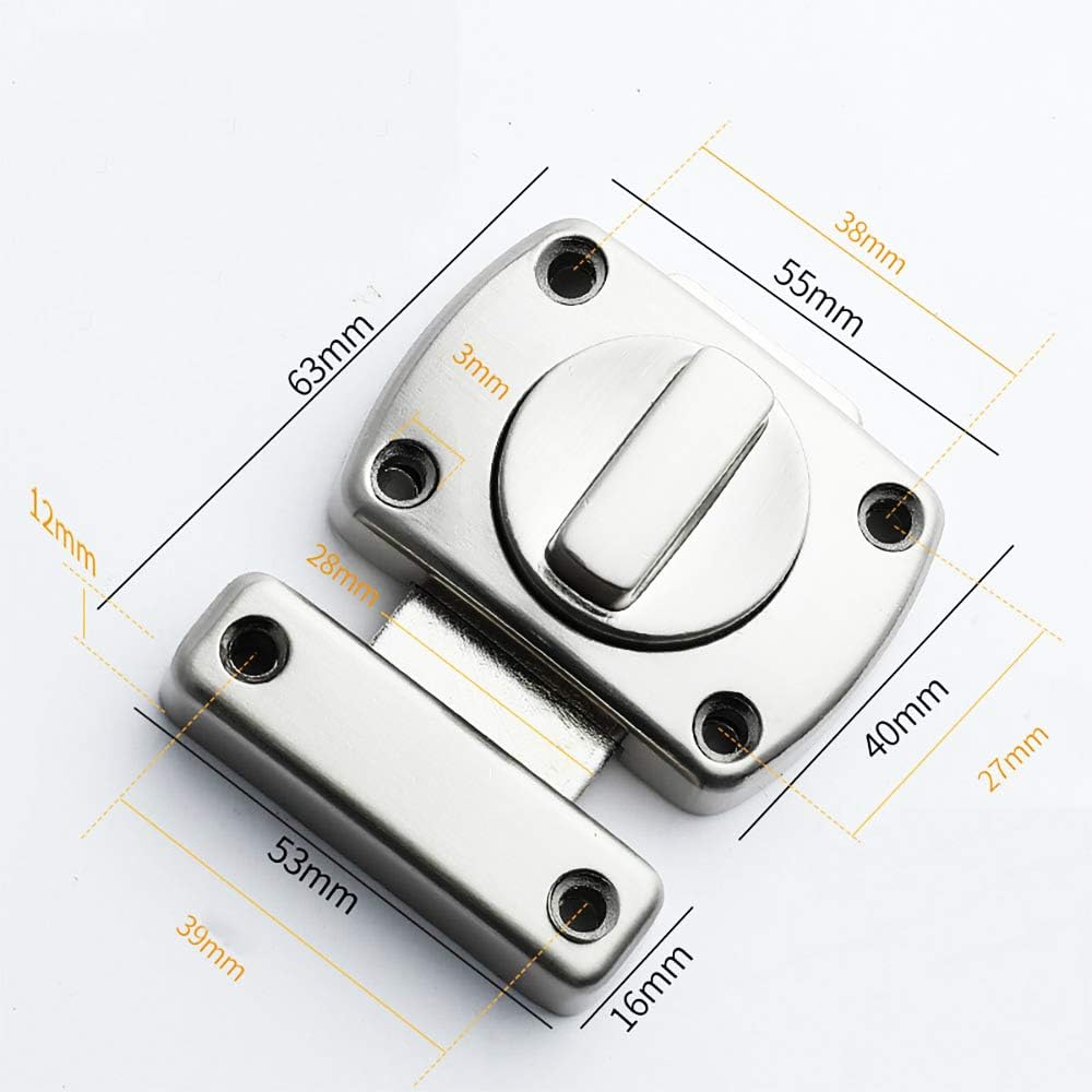 Door Latches for Internal Door Bathroom Latch Rotate Bolt Gate Latch ...