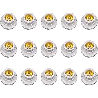 Round E26 White LED Lamp Screw Base Metal Desktop Lamp Base Plastic ...