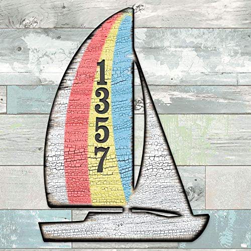 Amazon.com: House Numbers Vertical Address Sign - House Number Plaque ...