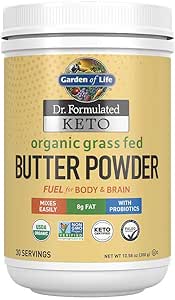 Amazon.com: Garden of Life Dr. Formulated Keto Organic Grass Fed Butter ...