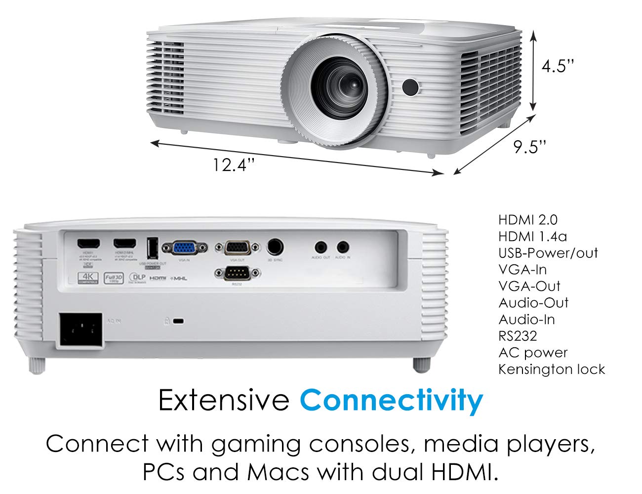 Mua Optoma HD39HDR High Brightness HDR Home Theater Projector | 120Hz ...