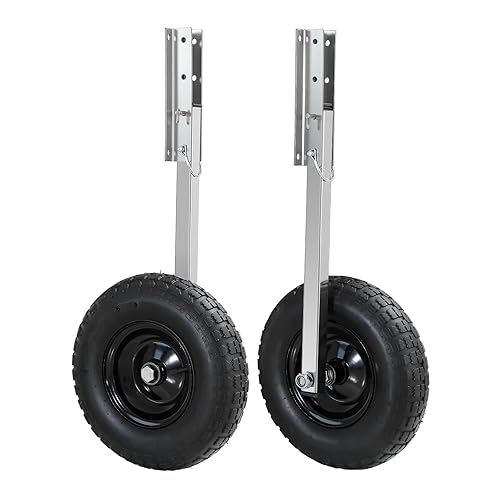 OUKIDR Boat Launching Wheels, 12" Boat Transom Launch Wheel with 600lbs ...