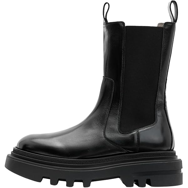 Amazon.com | AllSaints Women's Hallie Mid Calf Boot, Black, 6