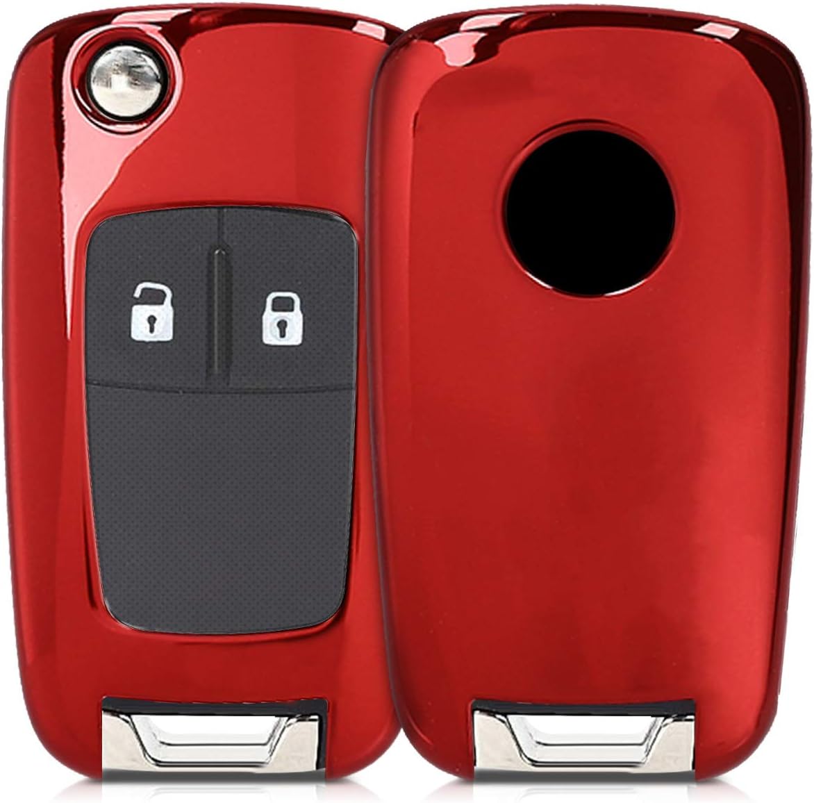 kwmobile Car Key Cover Compatible with Opel Vauxhall 2-3 Button Car ...