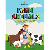 My Farm Animals Coloring Book: Aweoms Coloring book with farm animals ...