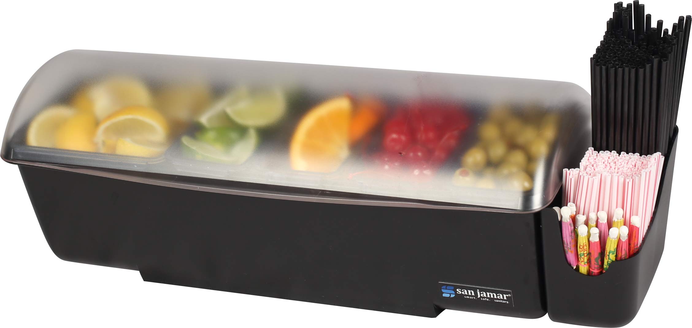 San Jamar BD4005E The Dome Garnish Center, 4 Quart Capacity ...