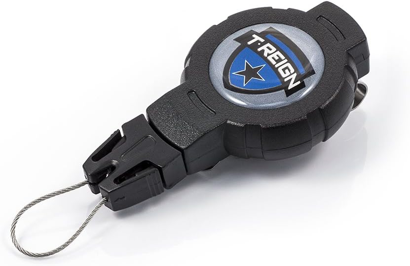 Amazon.com : T-REIGN Retractable Gear Tether Clip, Black, Medium ...