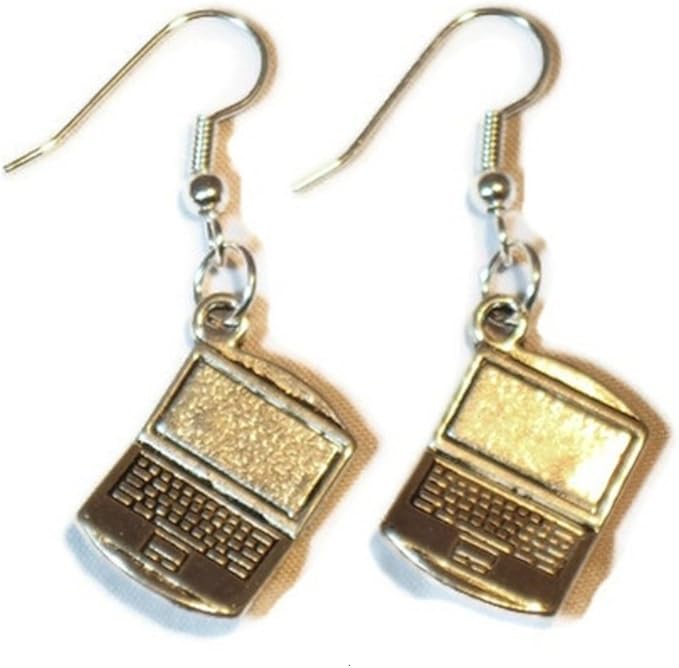 Amazon.com: Laptop Computer Dangle Earrings: Computer Jewelry: Clothing