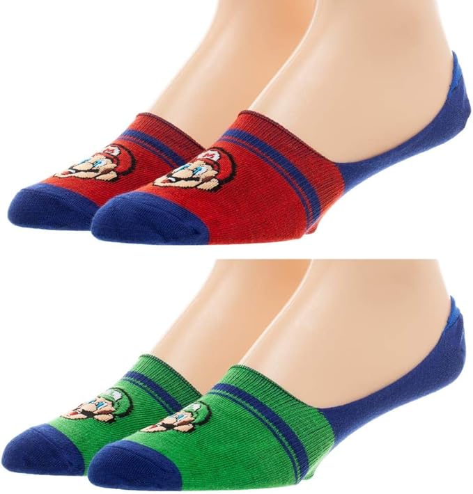 Amazon.com: Mario and Luigi Socks Super Mario Accessories Super Mario ...