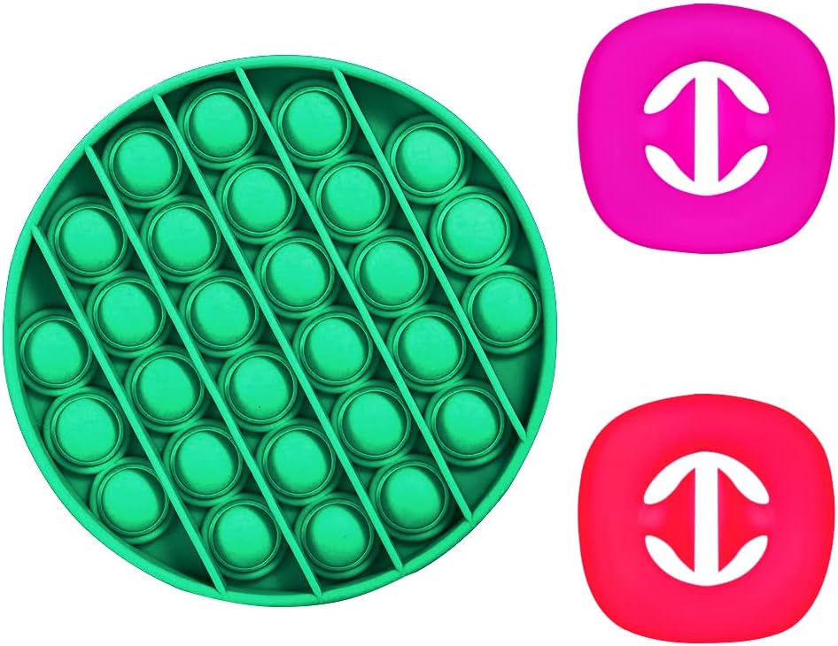 Snappers Fidget Push Pop It Sensory Silicone Toy Set for Play Stress ...