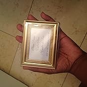 Amazon.com - Beautifully Beaded Gold Photo Frame/Place Holder - Place ...