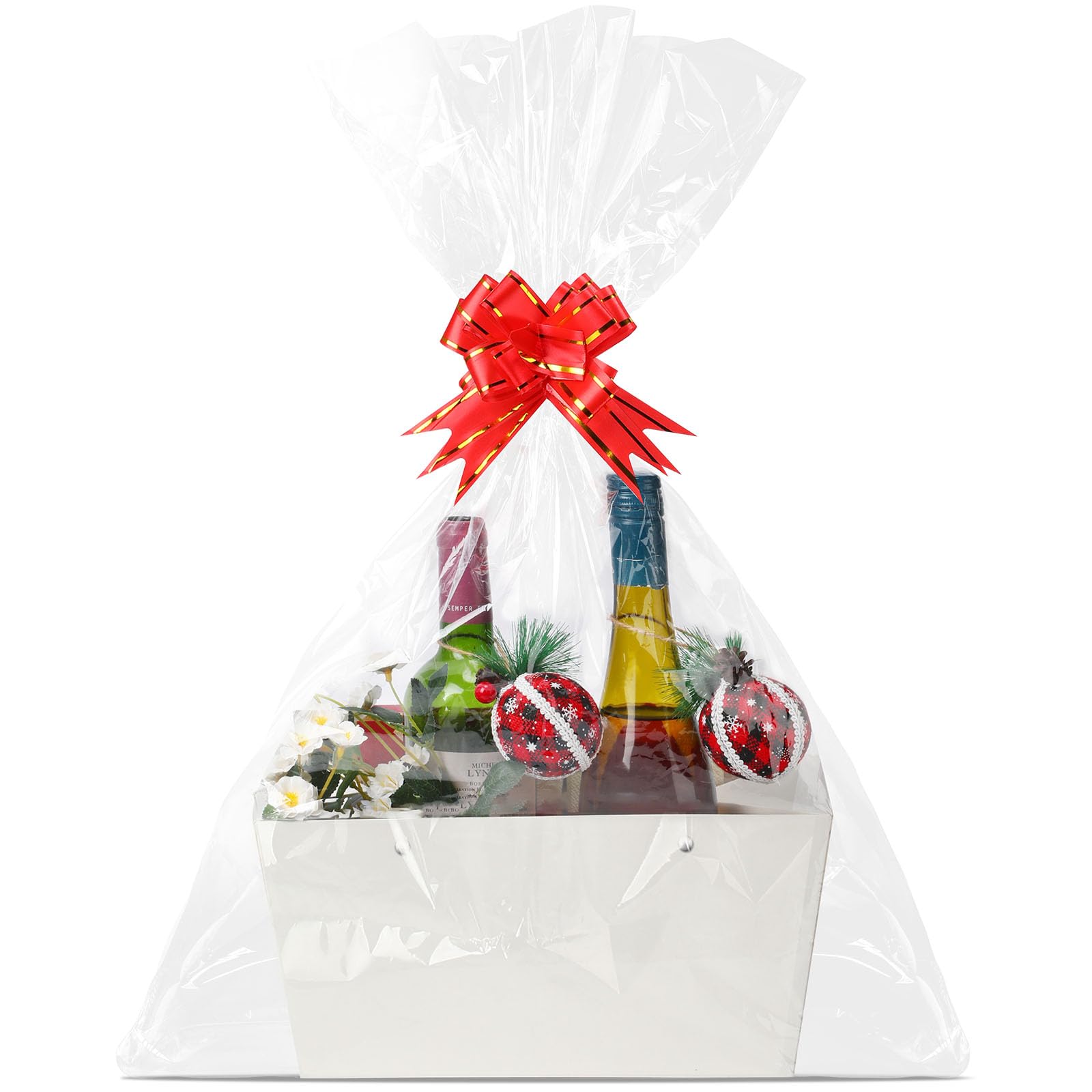 Tuanse 30 Pcs Basket for Gift Empty DIY Bulk Gift Basket Kit with ...