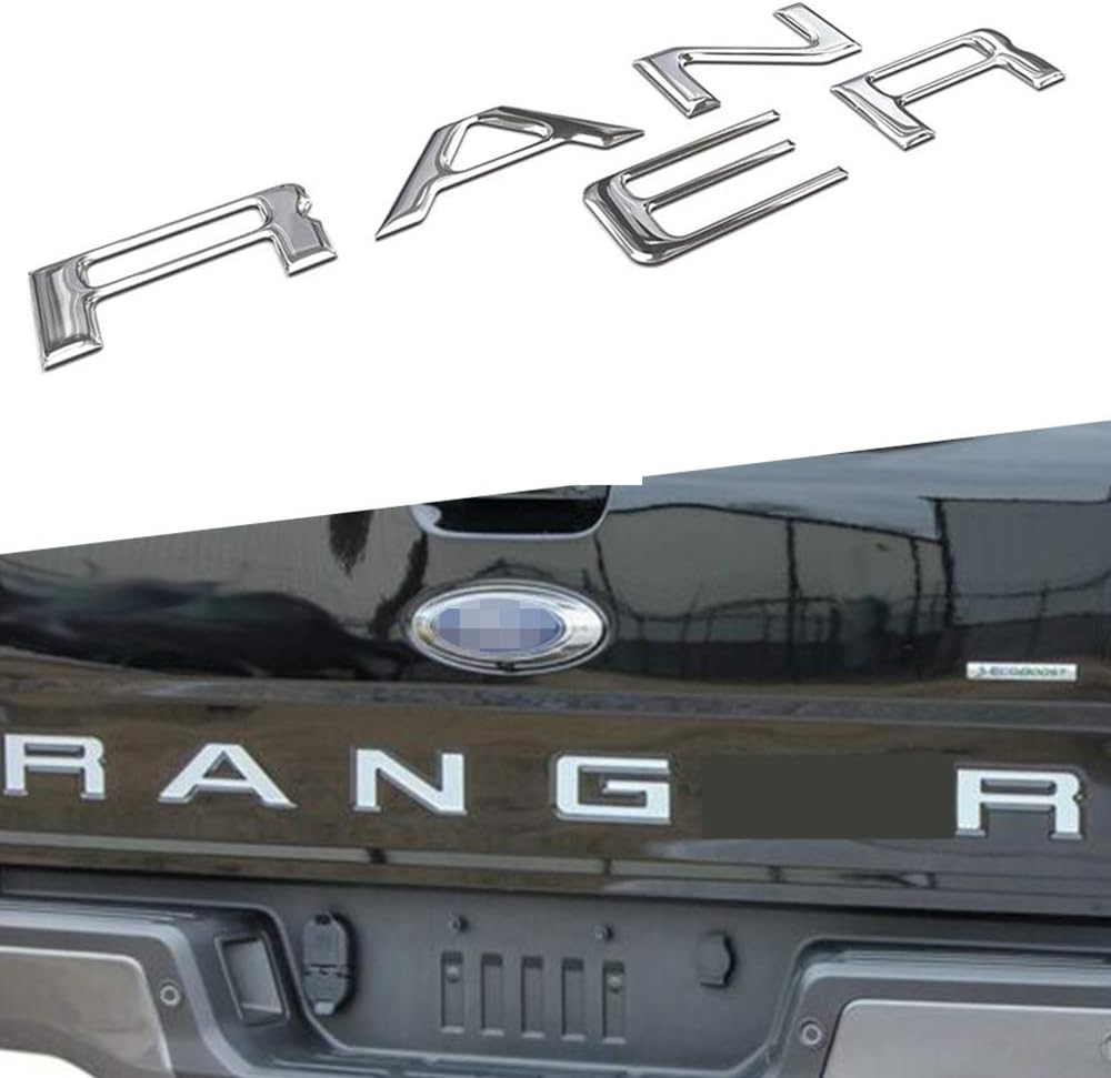 Qook Tailgate Insert 3D Raised Letter For Ford Ranger 2019-2020 ，Car ...