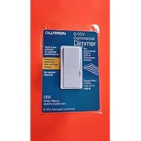 Lutron DVTV-WH Diva 30mA Single Pole 0-10V Fluorescent Dimmer, White ...
