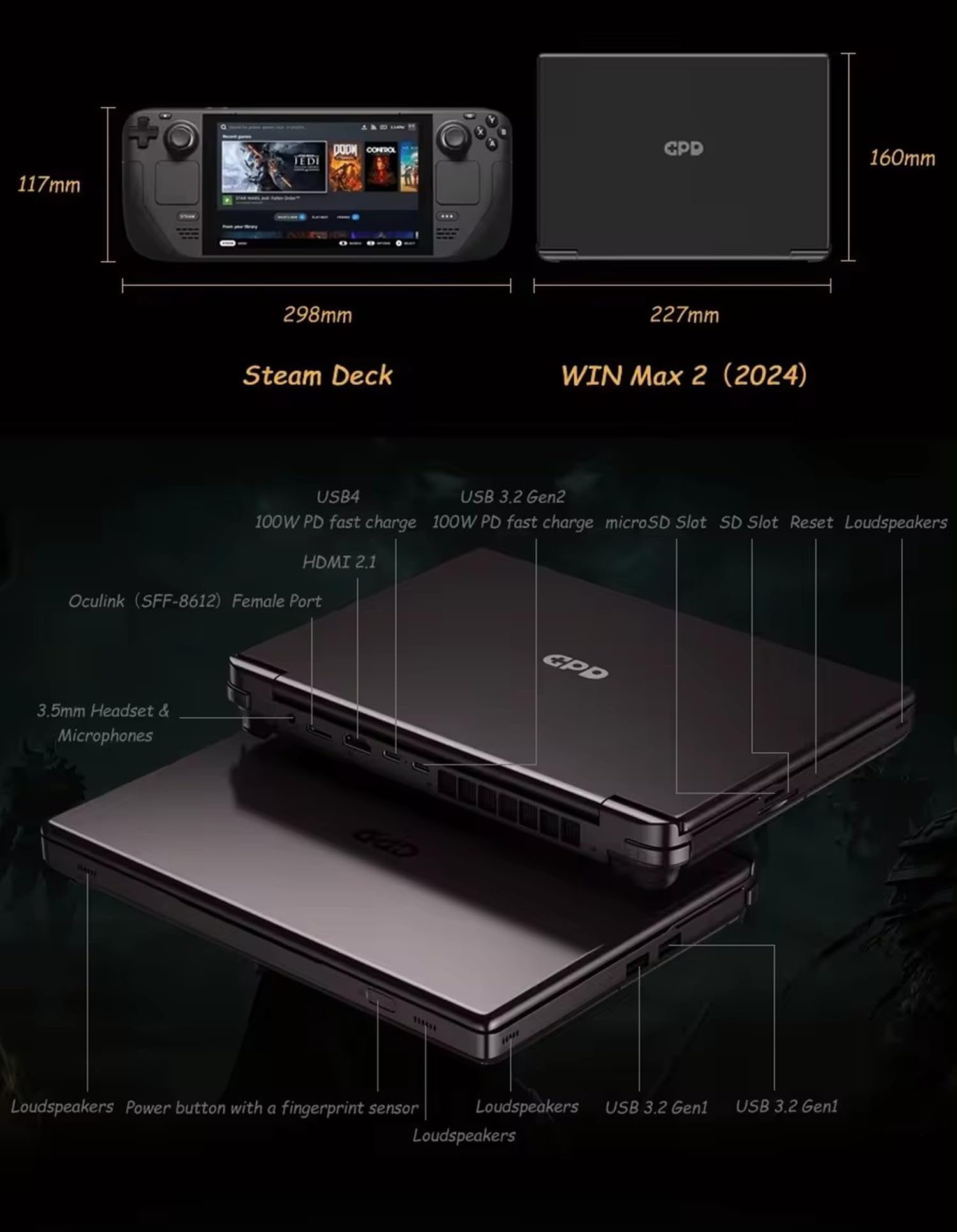 Mua GPD WIN Max 2 2024 Laptop 10.1 Portable Gaming PC UMPC AMD Ryzen 7 ...