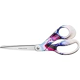 Amazon.com: FISKARS Non-Stick 8-Inch (20cm) Bent Purple Scissors ...