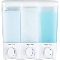 Better Living Products Clear Choice Dispenser Three Chamber Shower ...