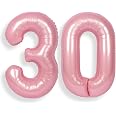 Amazon.com: SUWEN 40 Inch Large Pink 30 Balloon Numbers Big Foil Helium ...
