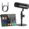 Amazon.com: TONOR Podcast Equipment Bundle, Gaming Audio Interface and ...