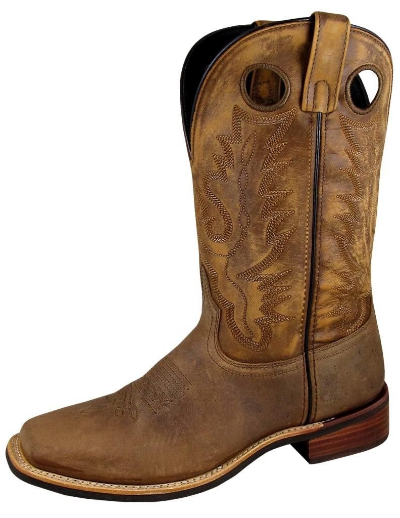 Smoky Mountain Men's Timber Pull On Closure Stitched Design Square Toe ...