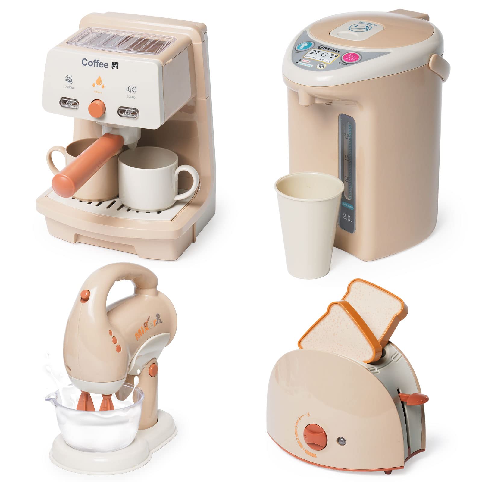 Kitchen Appliances Toy for Kids Kitchen Pretend Play Toy Play Kitchen ...
