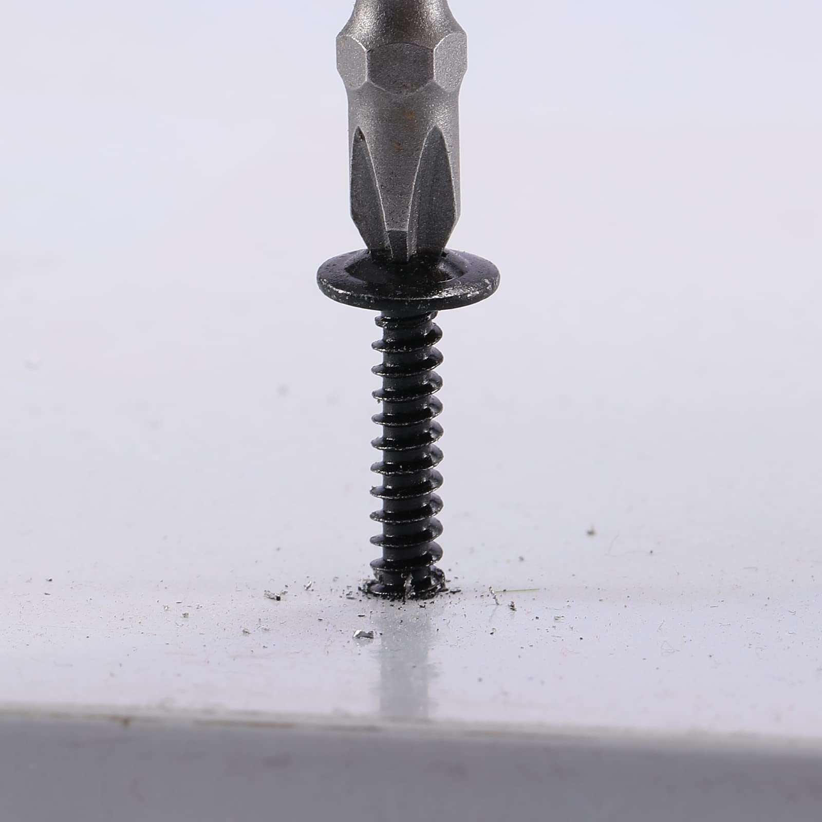 #8 X 1-1/2" Sheet Metal Screws 100Pcs 410 Stainless Steel Truss Head Fast Self Tapping Screws ...