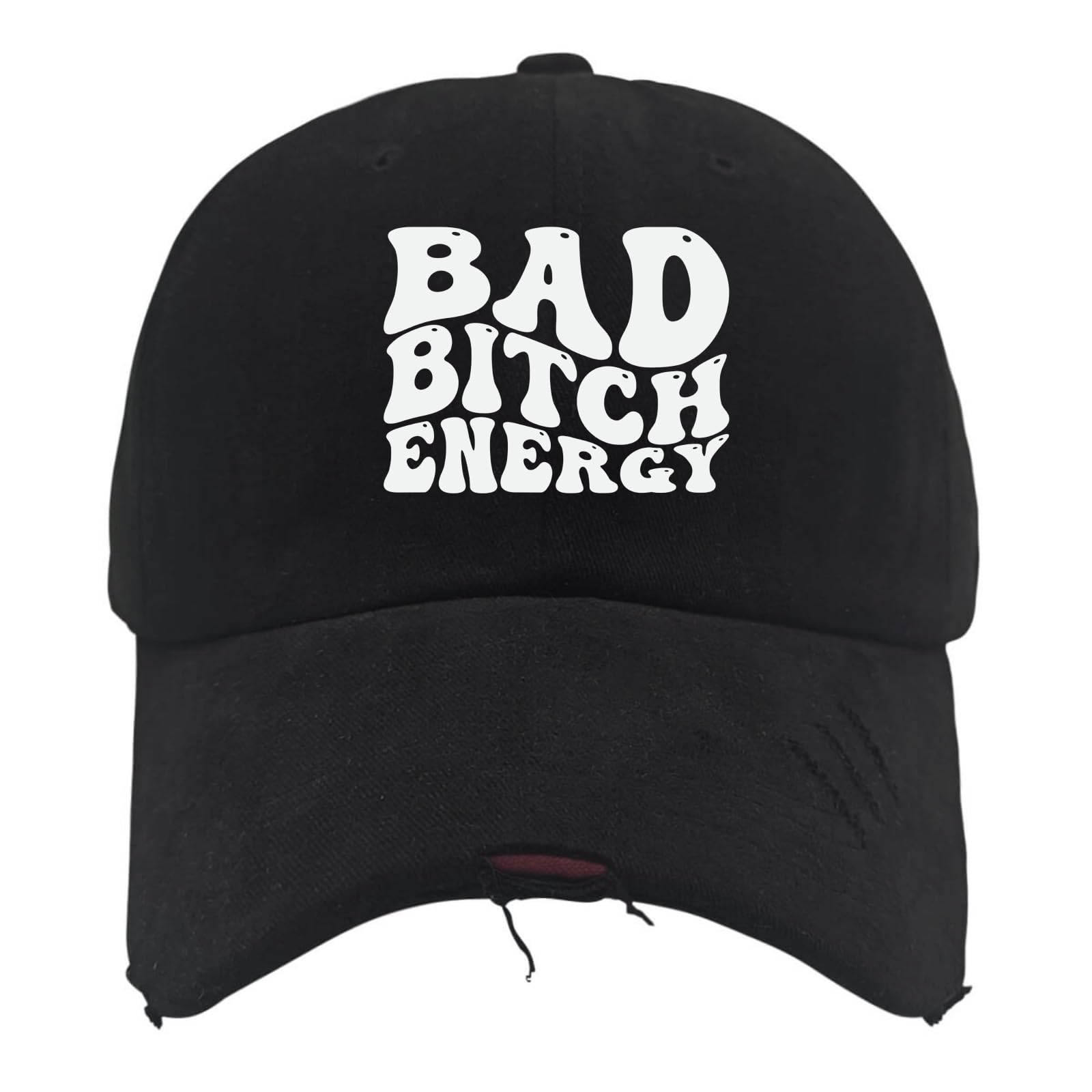 NJAN Bad Energy Baseball Cap Fishing Hats AllBlack Mens Baseball Cap ...