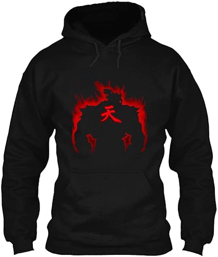 Amazon.com: Akuma Street Fighter Flames hdb 12 T-Shirt - Hoodie ...