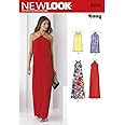 Amazon.com: Simplicity New Look Pattern D0611/6372 Misses Dress with ...
