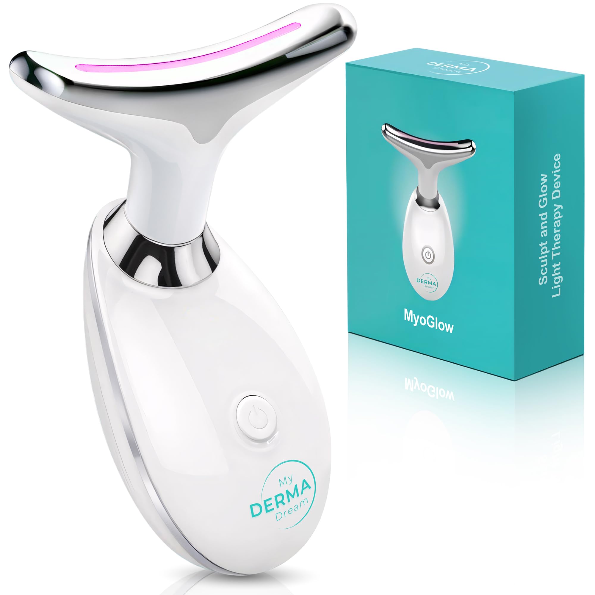 MyoGlow by MDD | Neck and Face Lifting Lymphatic Drainage Massager Tool ...