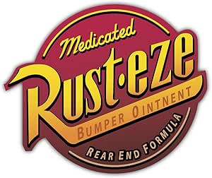 Amazon.com: qualityprint Rust Eze Cars Decor Vinyl Sticker 14'' X 12 ...